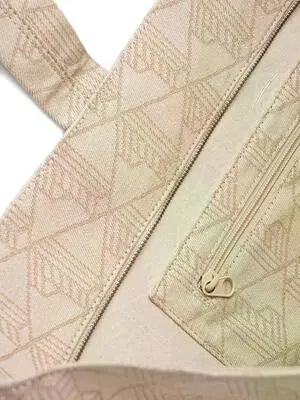 Lacoste Geometric-pattern Tote Bag - Neutrals