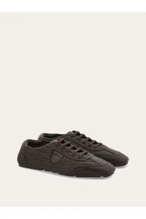 FERRAGAMO Lace-up Calfskin Drivers