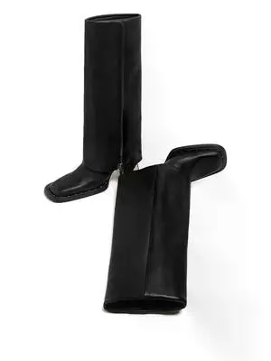 MIISTA 60mm Zip Leather Boots