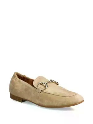 BILLI BI Chain-link Suede Loafers