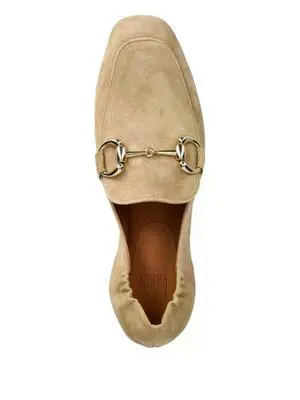 BILLI BI Chain-link Suede Loafers