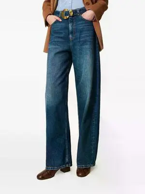TWINSET Belted Jeans - Blue