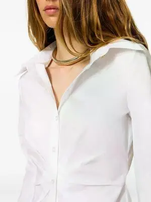 TWINSET Draped Button-down Shirt