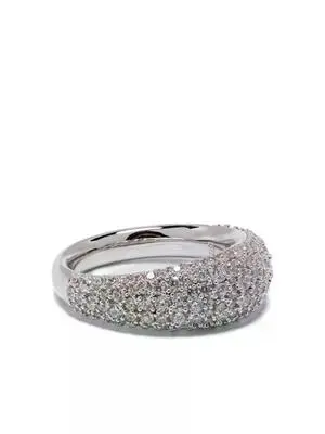 SWAROVSKI Pavé-set Domed Ring - Silver