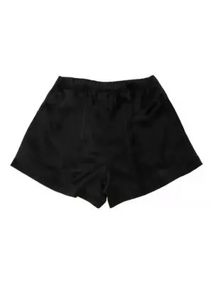 LESET Elastic-waist Short Shorts - Black
