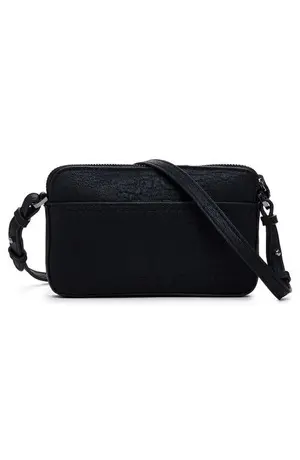 Desigual Embroidered Faux Leather Crossbody Bag
