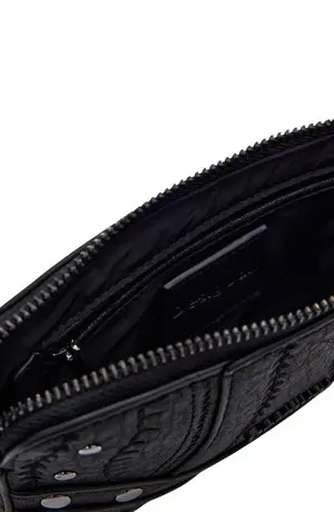 Desigual Embroidered Faux Leather Crossbody Bag