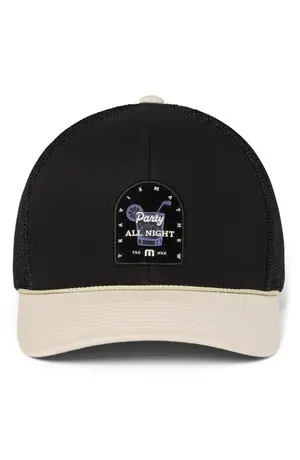 Travis Mathew Beer Break Snapback Cap - Black