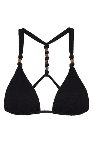 VIX PAULA HERMANNY Milos T-back Beaded Bikini Top