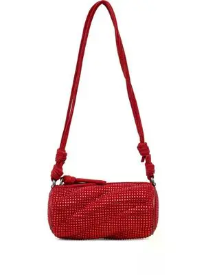 Fiorucci Mella Micro Crystal-embellished Shoulder Bag - Red