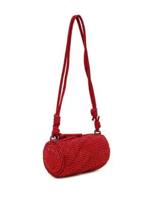 Fiorucci Mella Micro Crystal-embellished Shoulder Bag - Red