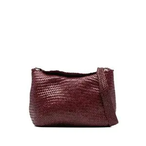 Dragon Diffusion Woven Leather Shoulder Bag - Red