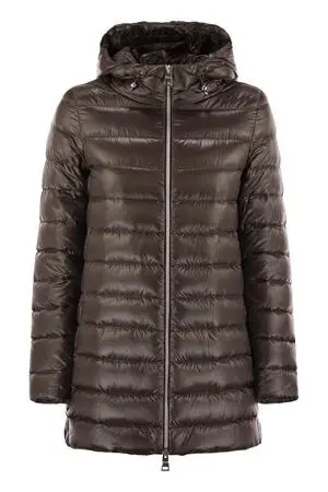 Herno A-Shape Ultralight Nylon Down Jacket - Brown