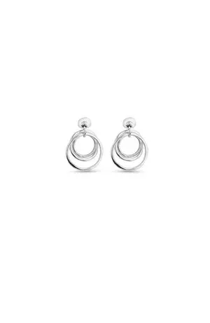 UNODE50 Irregular Hoop Earrings - Silver