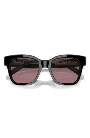COSTA DEL MAR 54mm Polarized Square Sunglasses - Black/rose Gradient