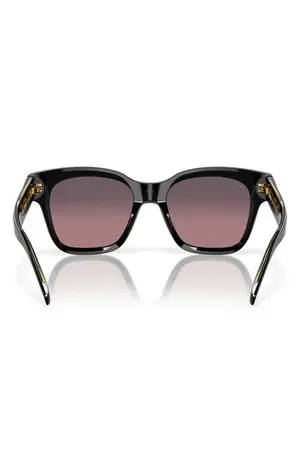 COSTA DEL MAR 54mm Polarized Square Sunglasses - Black/rose Gradient