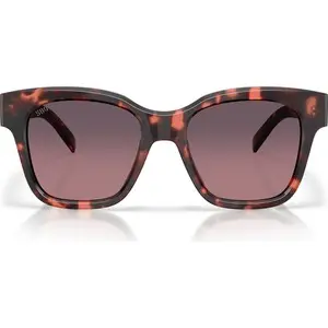 COSTA DEL MAR 54mm Polarized Square Sunglasses - Sunset Tortoise/rose 580g