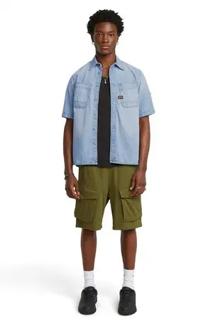 G-star Raw Short Sleeve Denim Button-up Shirt