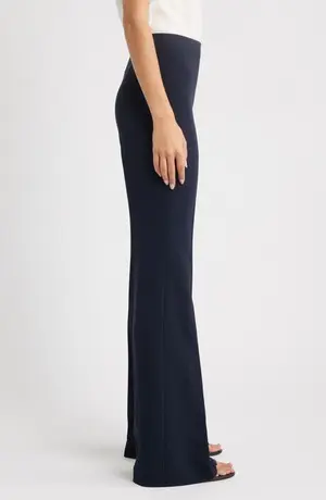 Theory Admiral Crepe Flare Leg Pants - Deep Navy