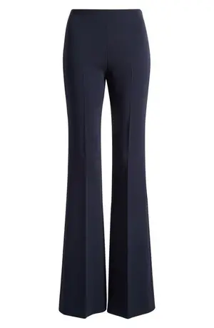 Theory Admiral Crepe Flare Leg Pants - Deep Navy