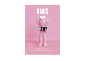 KAWS X Ngv Bff Exhibition Poster Pink - Multicolor