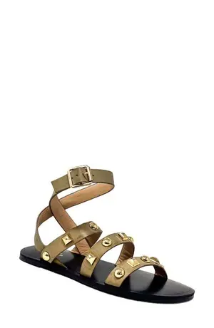 SHU SHOP Daphne Studded Gladiator Sandals - Taupe