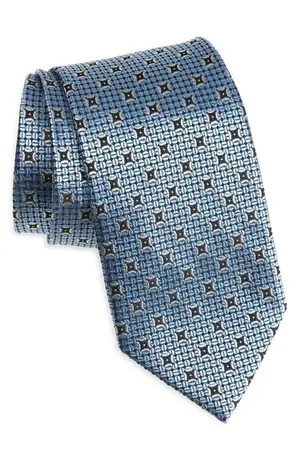 Zegna Silk Jacquard Tie - Light Blue