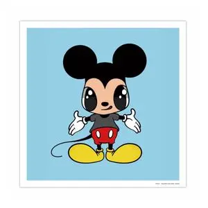 JAVIER CALLEJA X Disney Mickey Mouse Poster Blue - Multicolor