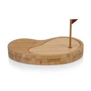 TOSCANA Sand Trap Golf Cheese Cutting Board & Tools Set