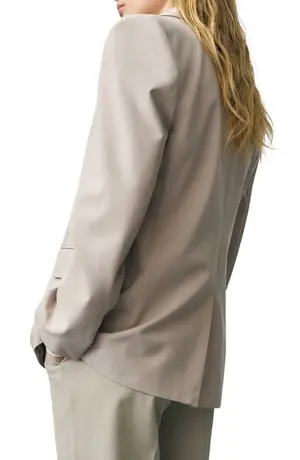 Mango Structured Straight Fit Blazer