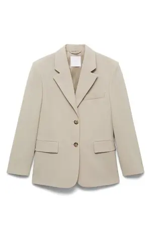 Mango Structured Straight Fit Blazer