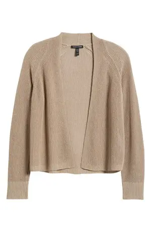 Eileen Fisher Organic Cotton & Silk Rib Cardigan