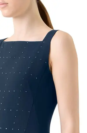 Akris Stud Embellished Silk Gown