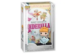 FUNKO Pop! Movie Posters Disney 100 Cinderella With Jaq Figure #12 - Multicolor
