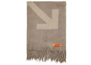 Off-White Wool Blanket - Multicolor