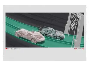 HOT WHEELS X Daniel Arsham Legends Archive Lap 3 Poster - Multicolor
