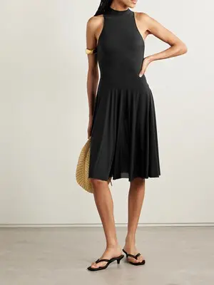 SKIMS Milky Sheer High Neck Midi Dress