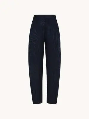 BLAZÉ MILANO Sorraia Viscose-cotton Moiré Pants