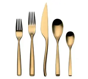 MEPRA 5pc Set Arte Flatware Ice Gold - One-color