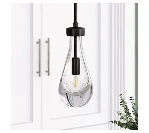 HUDSON&CANAL Twyla Pendant With Glass Shade - One-color