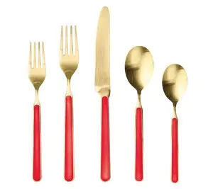 MEPRA 5pc Fantasia Ice Gold Flatware Set - One-color