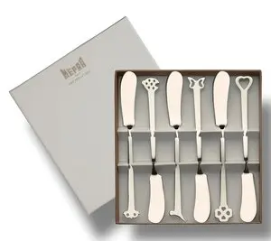 MEPRA 6pc Evento Mirror Butter Spreader Set - One-color