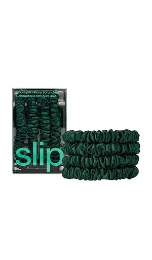 Slip Skinny Scrunchies Set Of 4 - Forest