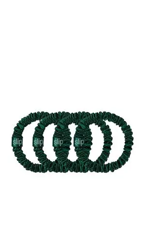 Slip Skinny Scrunchies Set Of 4 - Forest