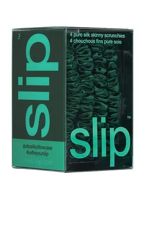 Slip Skinny Scrunchies Set Of 4 - Forest