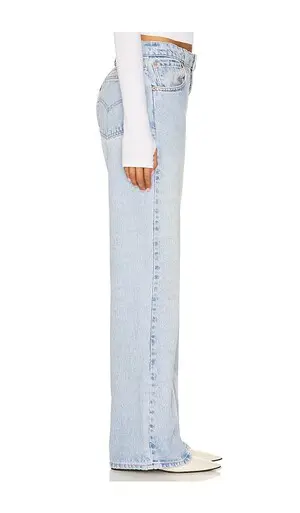 ALIGRACE Vintage Wide Leg Jeans - Light Medium