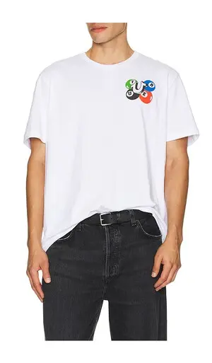 True Religion World Tour Tee In White