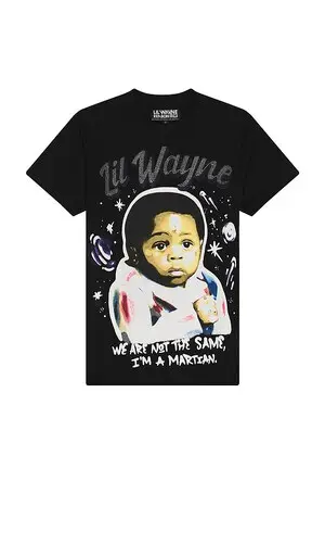 REASON Lil Wayne Martian Rhinestone Tee