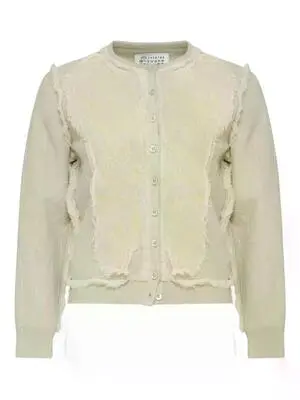 MAISON MARGIELA Frayed Cardigan - Neutrals