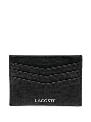 Lacoste Leather Card Holder - Black